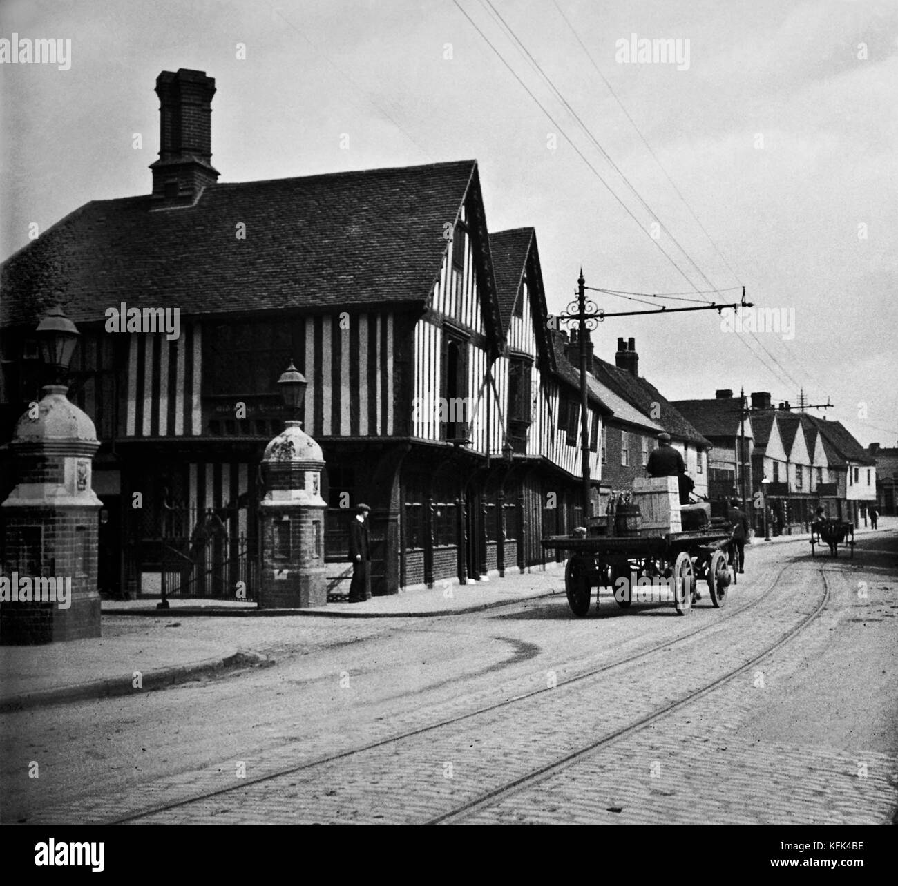 Essex County United Kingdom, village and country scene, circa 1900 ...