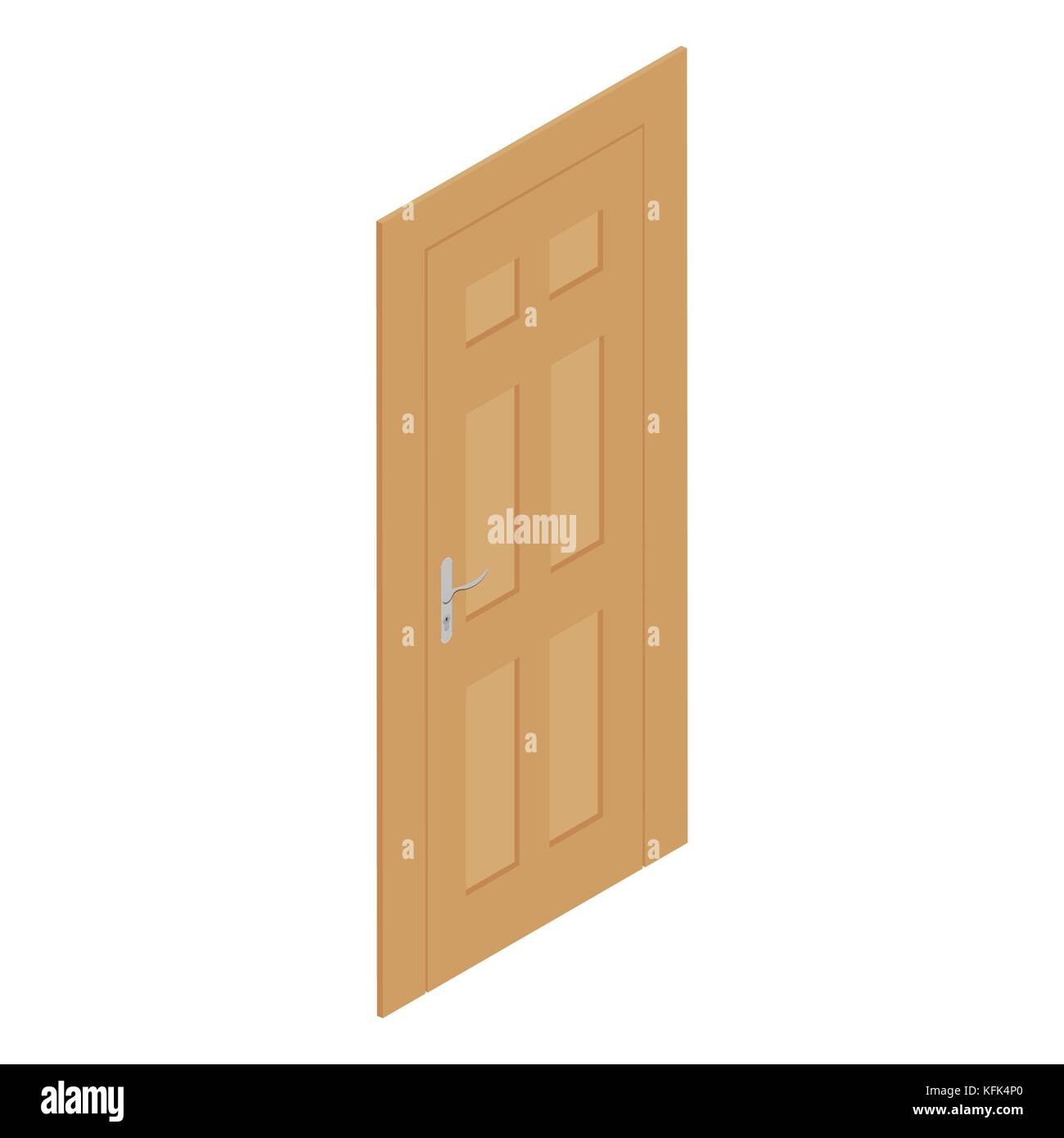 Vector illustration isometric perspective collection of flat 3d wooden ...