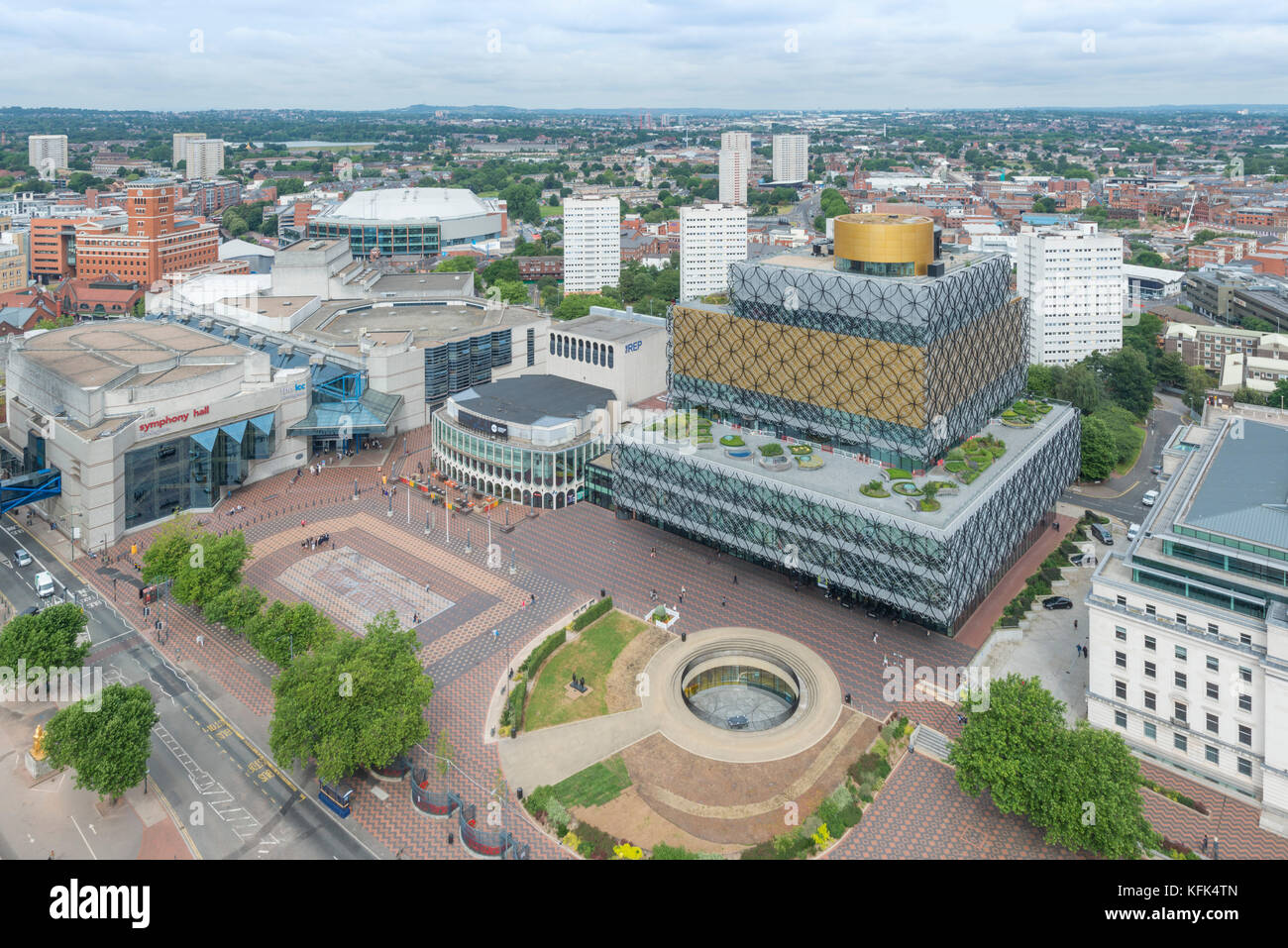 The New Library of Birmingham in Centenary Square, Birmingham Stock ...
