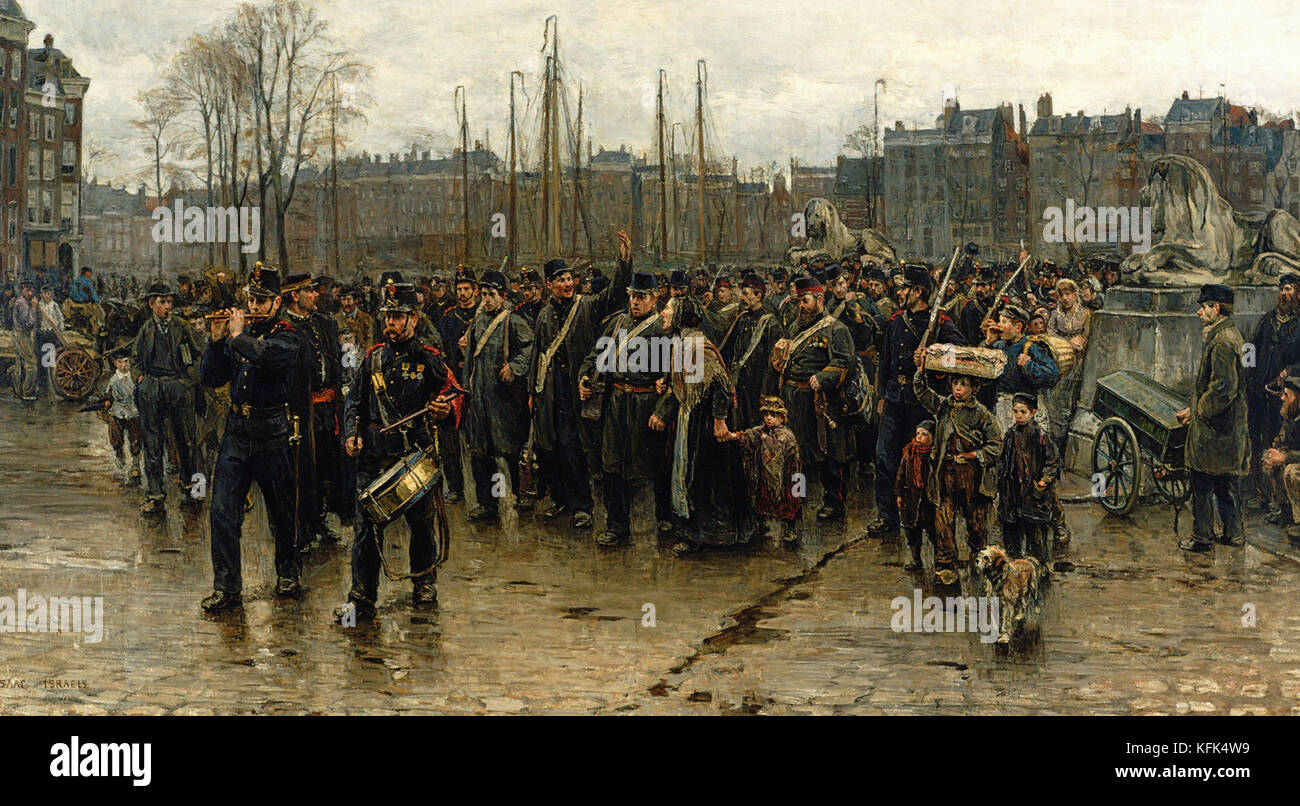 Isaac Israels Transport of Colonial Soldiers Stock Photo - Alamy