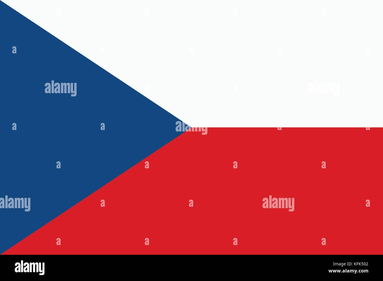 Vector illustration Czech flag icon isolated on white background. Czech ...