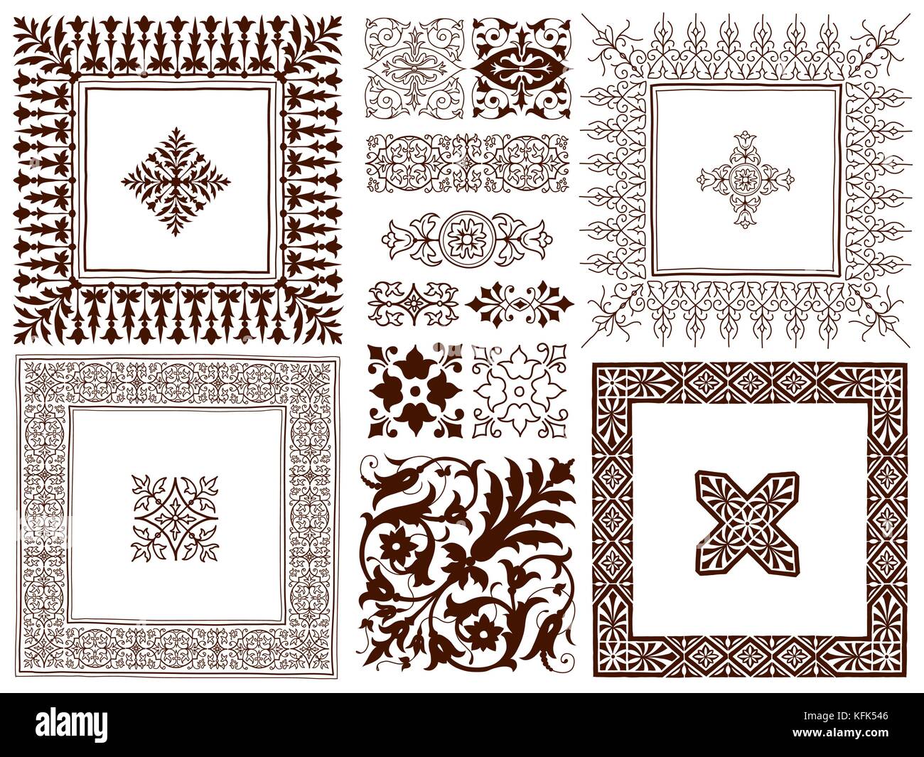 Symmetrical designs background Stock Vector Images - Alamy