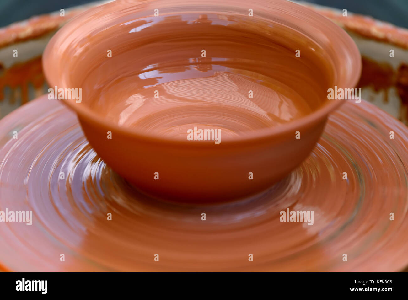 Hands of a potter. Potter making ceramic pot on the pottery wheel Stock ...