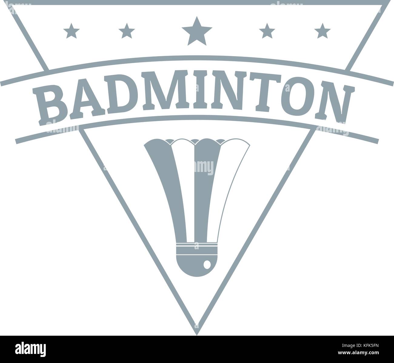 Badminton logo, simple gray style Stock Vector Image & Art - Alamy