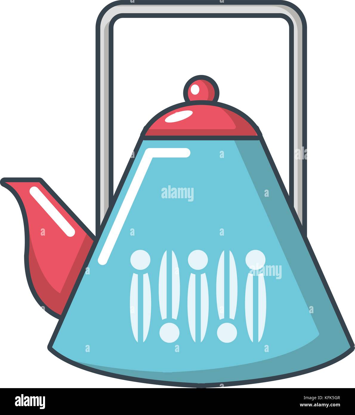 Kettle icon, cartoon style Stock Vector Image & Art - Alamy