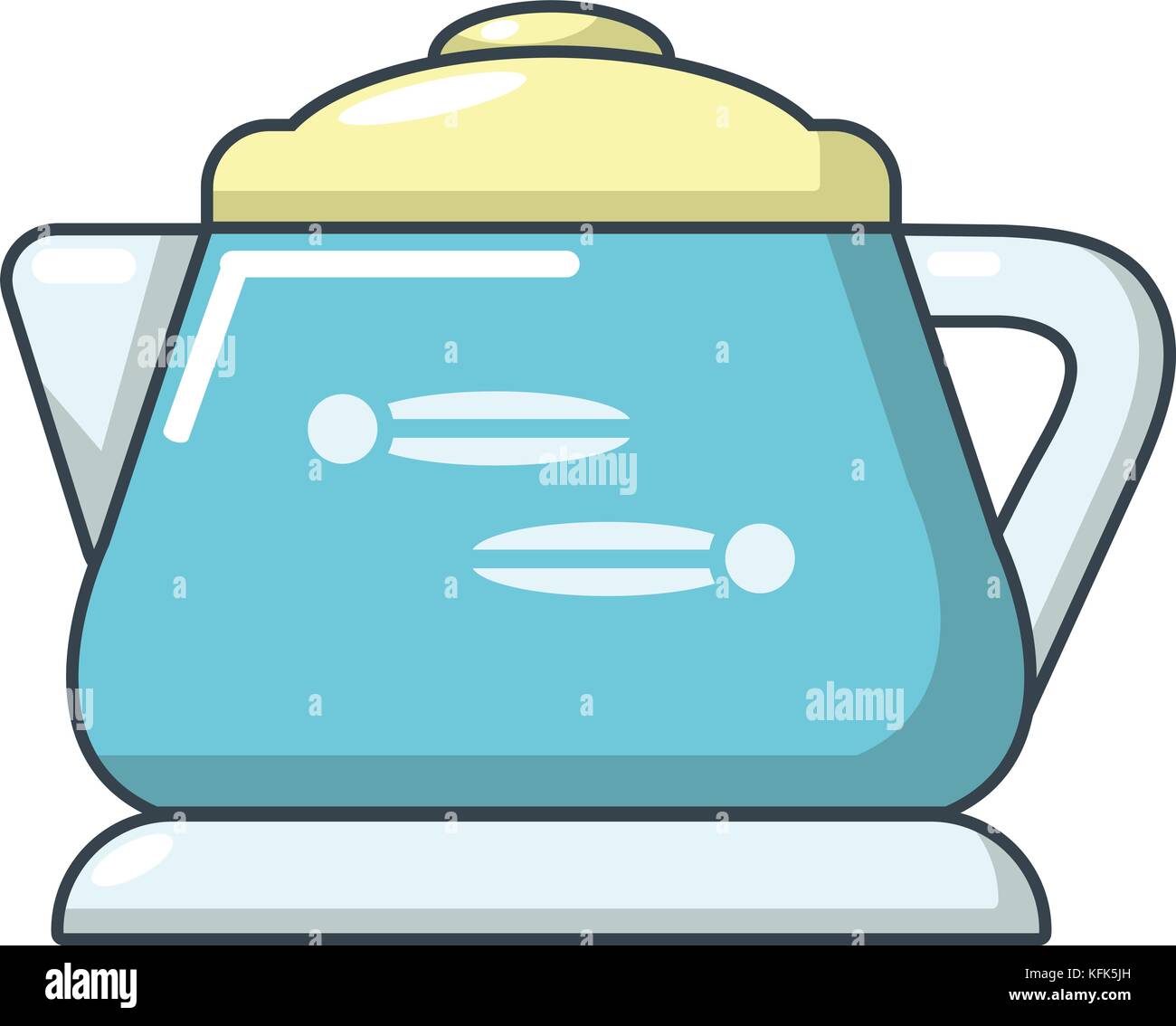 Glass kettle icon, cartoon style Stock Vector Image & Art - Alamy
