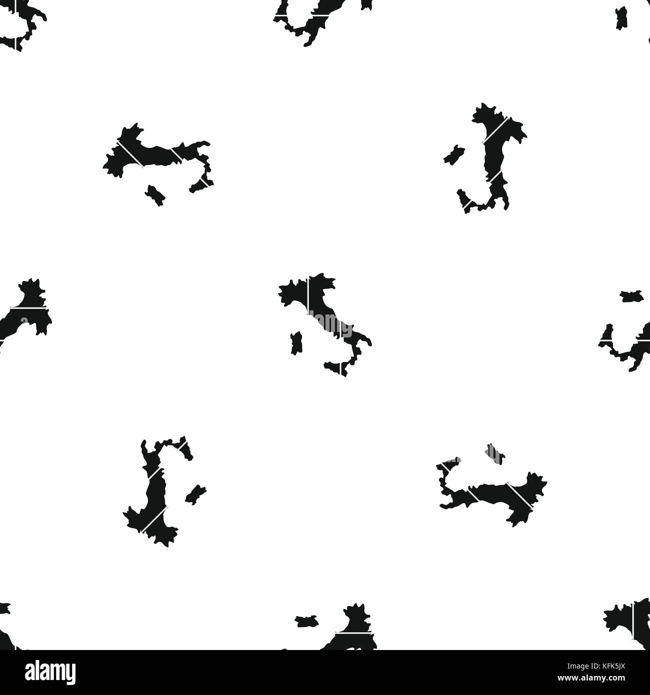 Map of Italy pattern seamless black Stock Vector Image & Art - Alamy