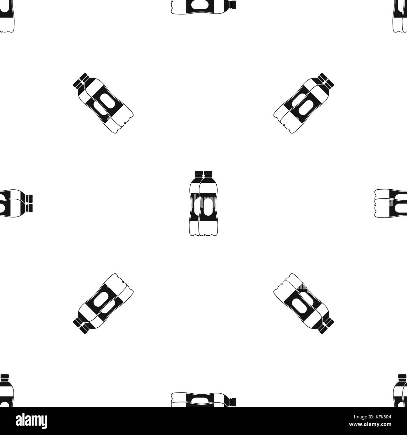 Two plastic bottles pattern seamless black Stock Vector Image & Art - Alamy