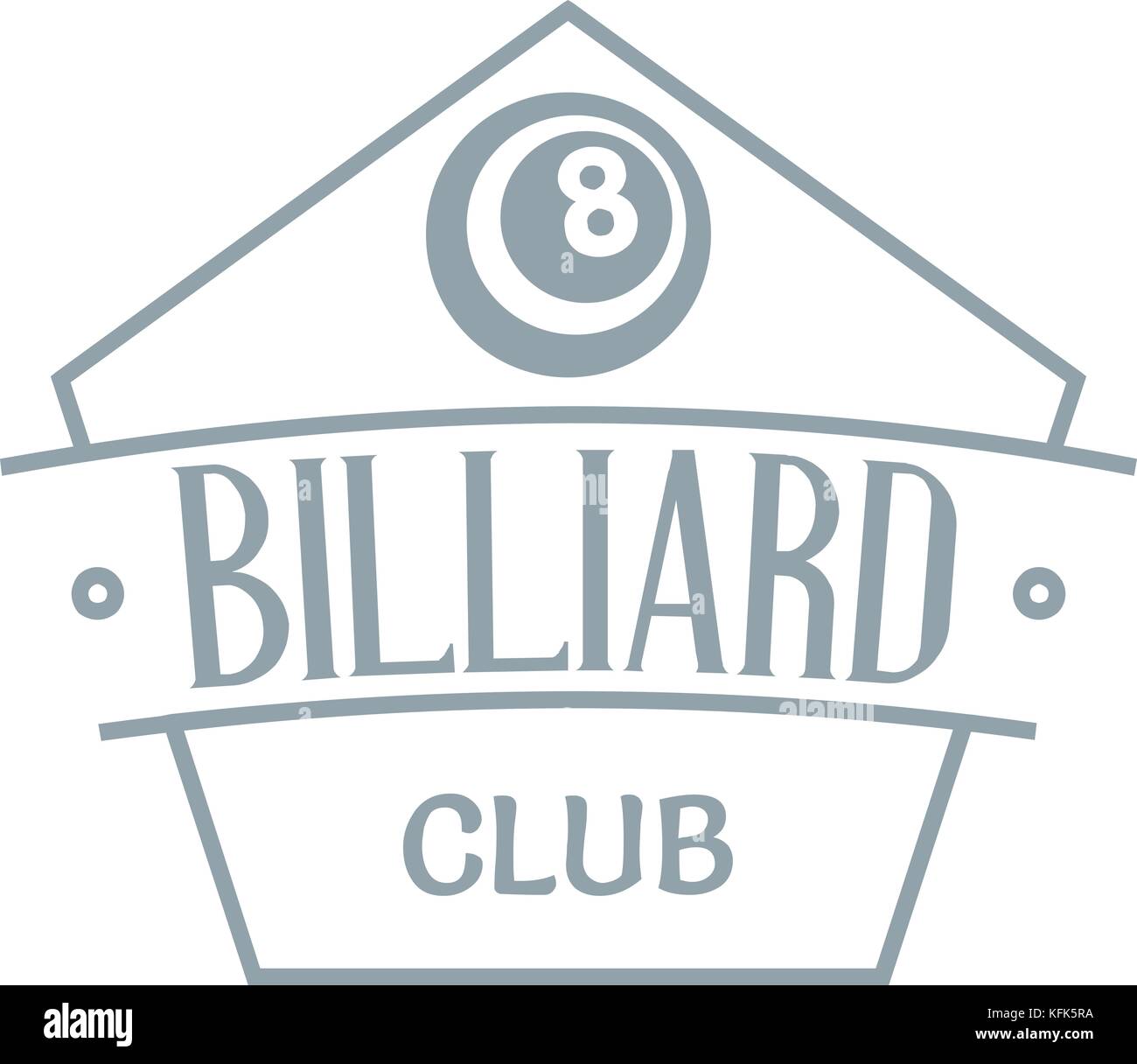 Billiard logo, simple gray style Stock Vector Image & Art - Alamy