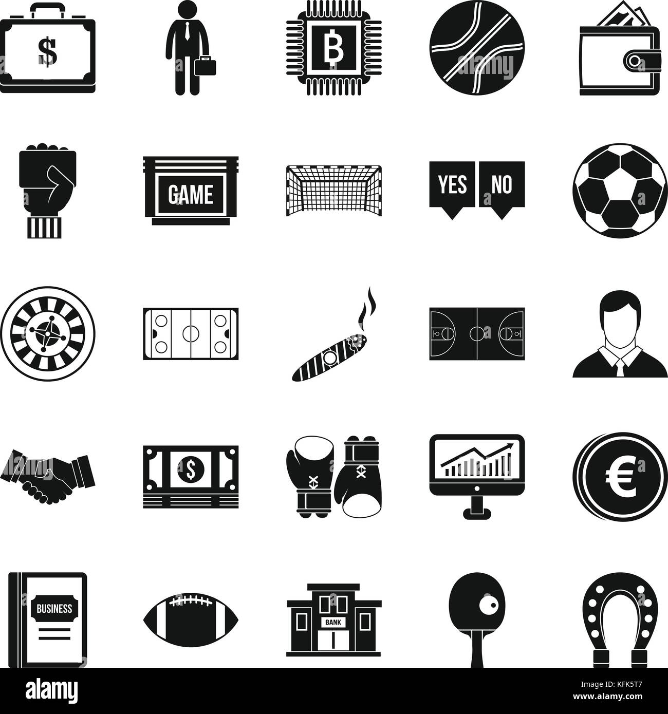 Totalizer icons set, simple style Stock Vector Image & Art - Alamy