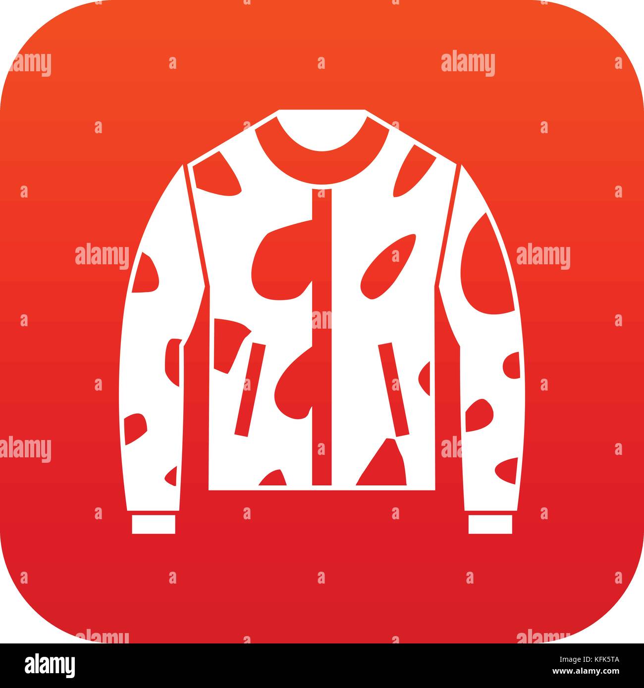 Camouflage jacket icon digital red Stock Vector Image & Art - Alamy