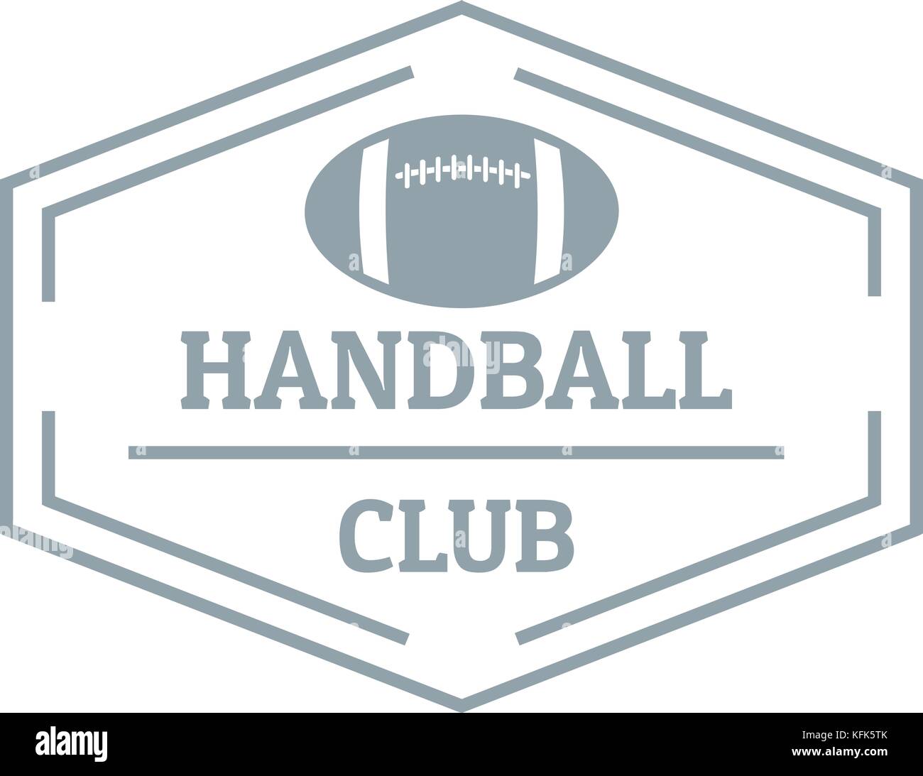 Handball logo, simple gray style Stock Vector Image & Art - Alamy