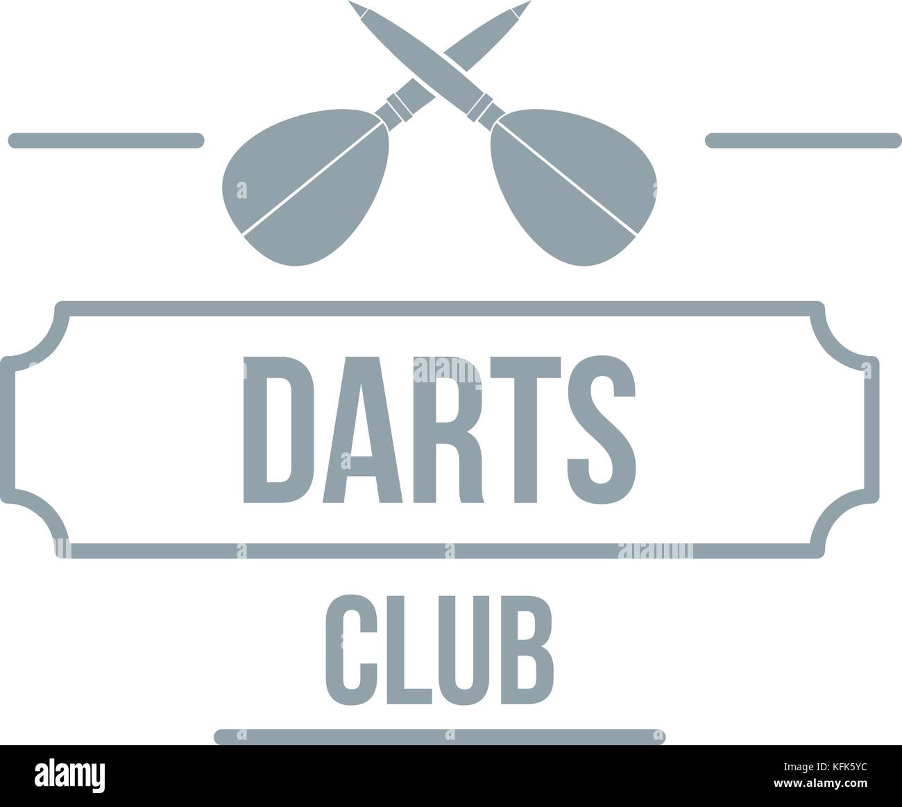 Darts logo, simple gray style Stock Vector Image & Art - Alamy