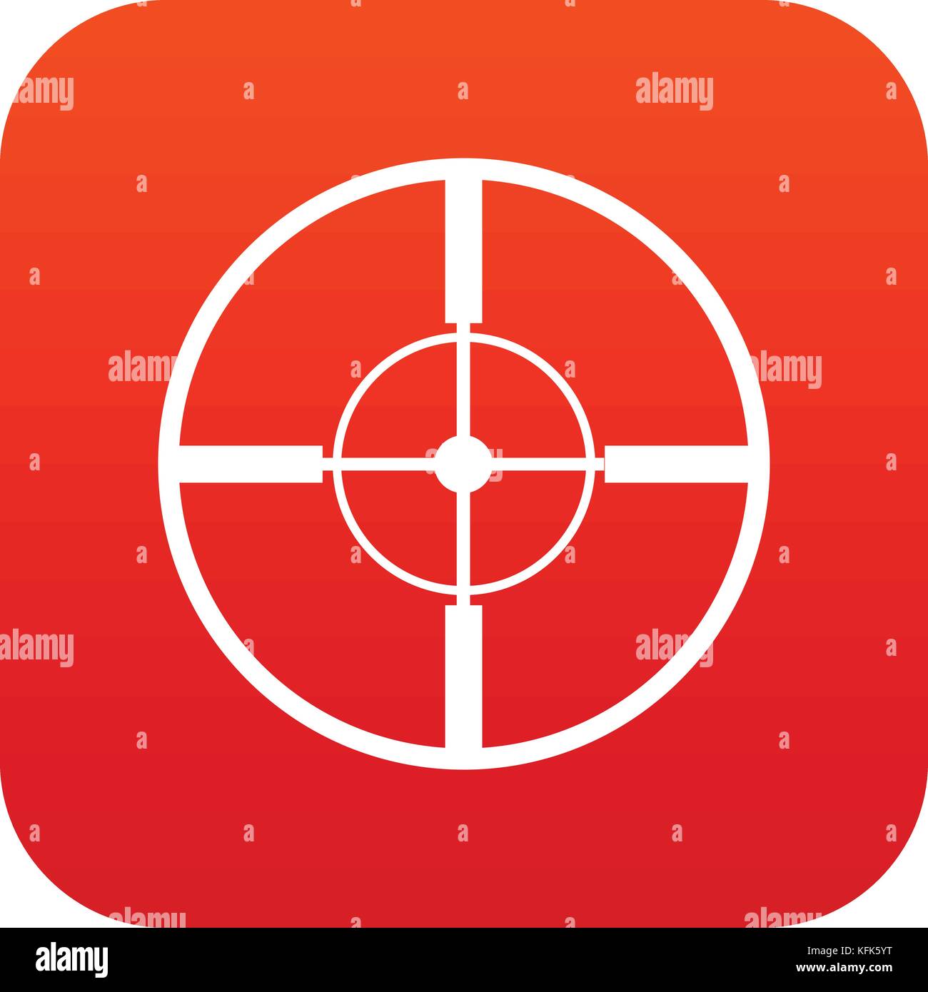 Aim icon digital red Stock Vector Image & Art - Alamy