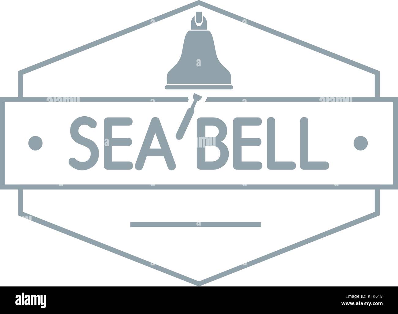 Sea bell logo, simple gray style Stock Vector Image & Art - Alamy