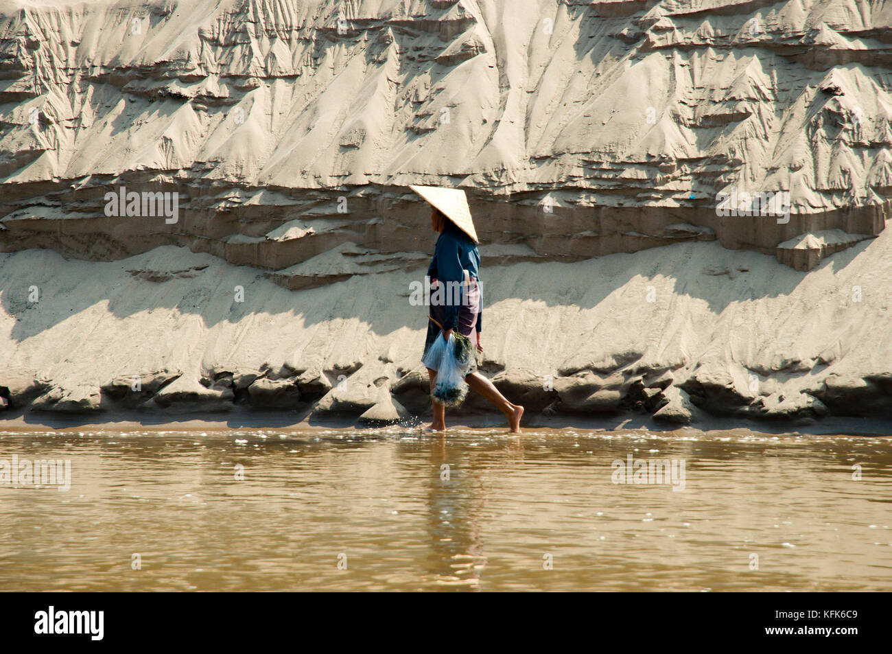 Sand Bar on Mekong River - Laos Stock Photo - Alamy