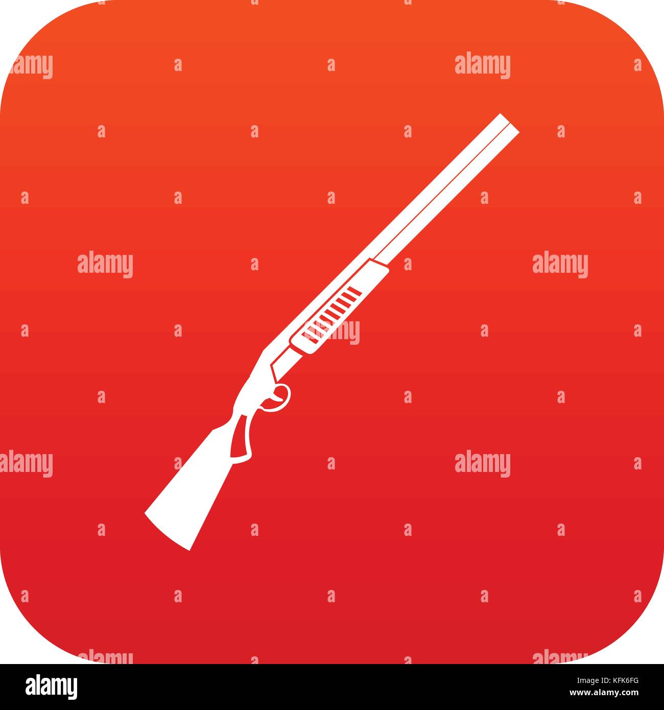 Gun icon digital red Stock Vector Image & Art - Alamy