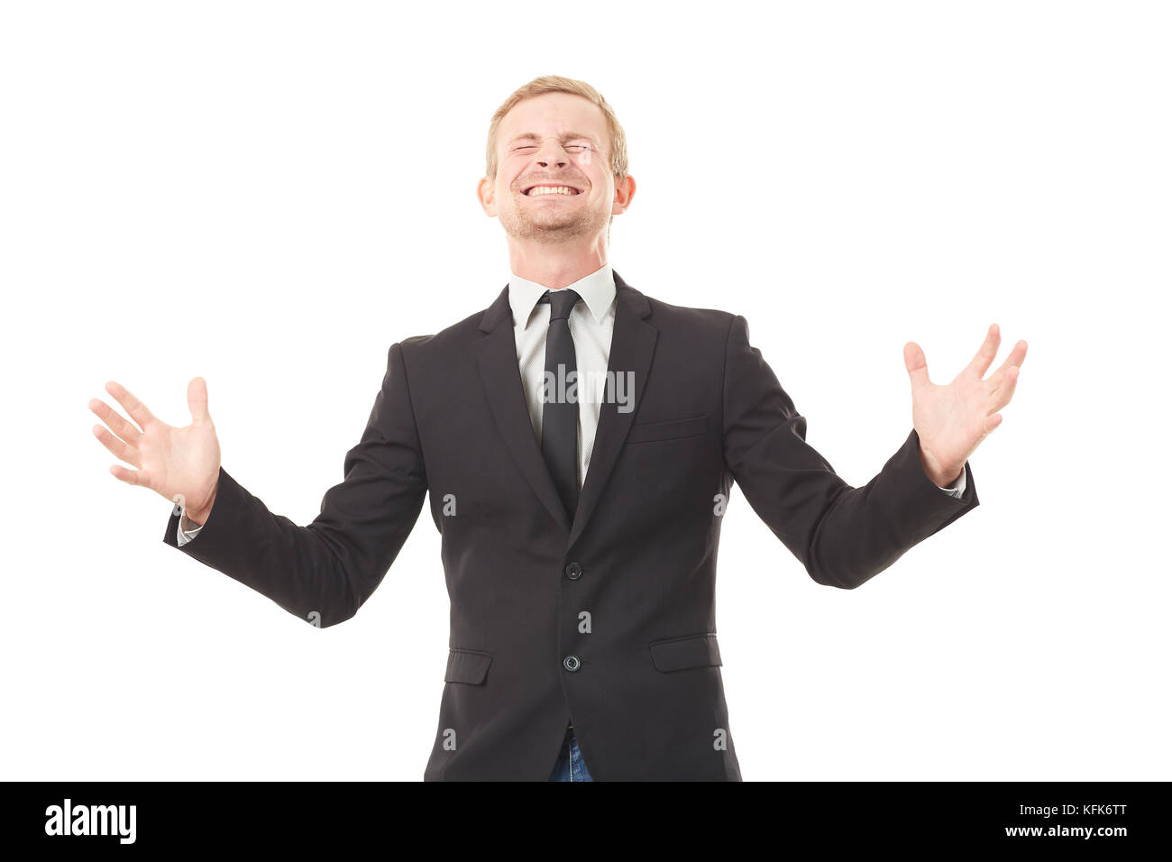 Ecstatic man portrait hi-res stock photography and images - Alamy