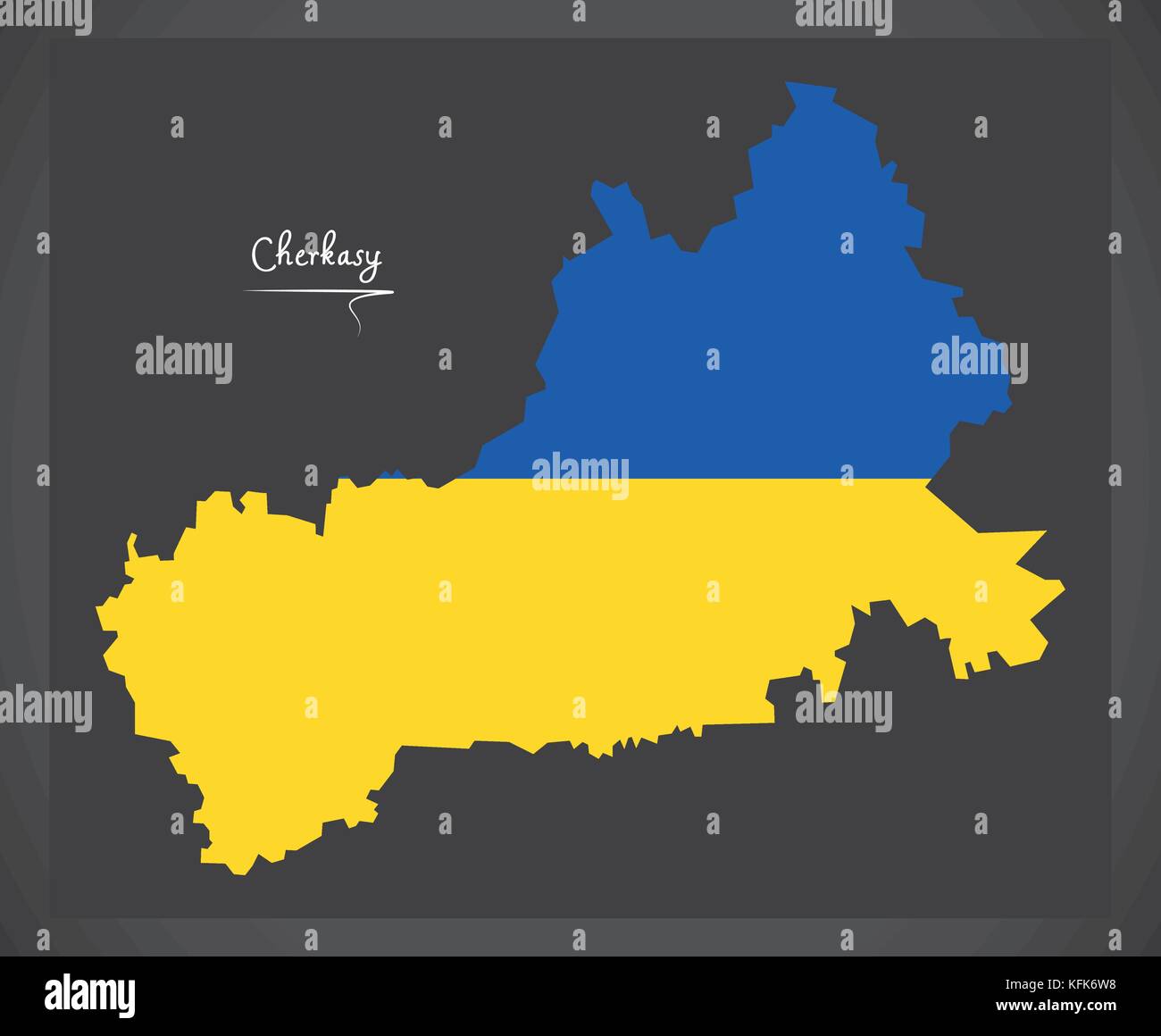 Cherkasy map vector Stock Vector Images - Alamy