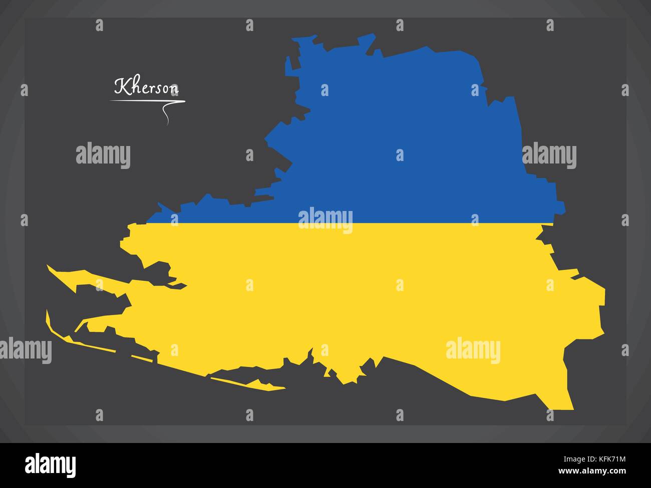 Kherson map vector hi-res stock photography and images - Alamy