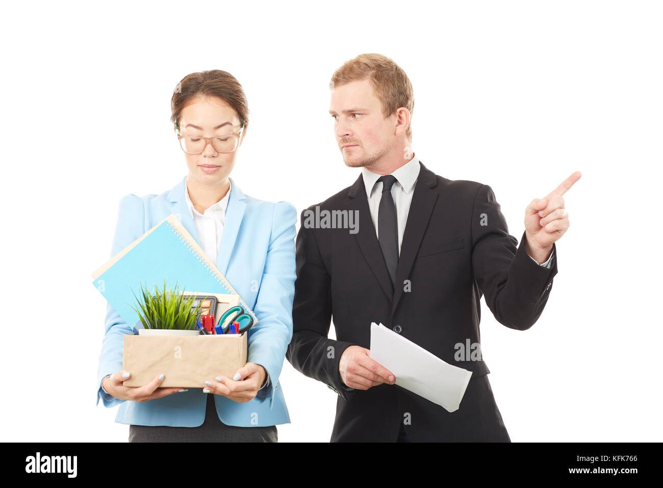 Employee and HR manager Stock Photo - Alamy