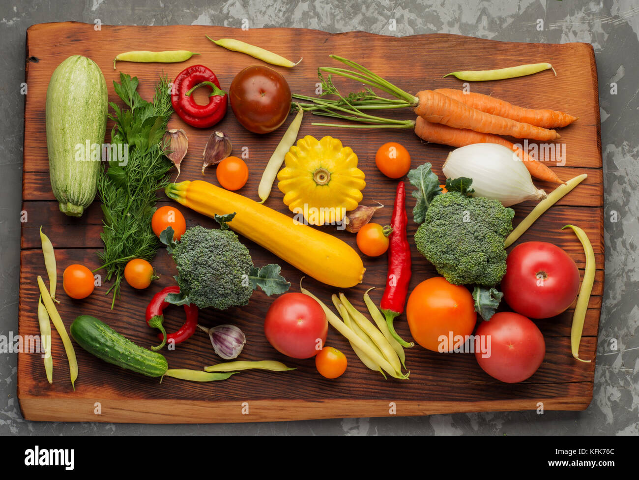 healthy foods variety are on the table in the kitchen Stock Photo - Alamy