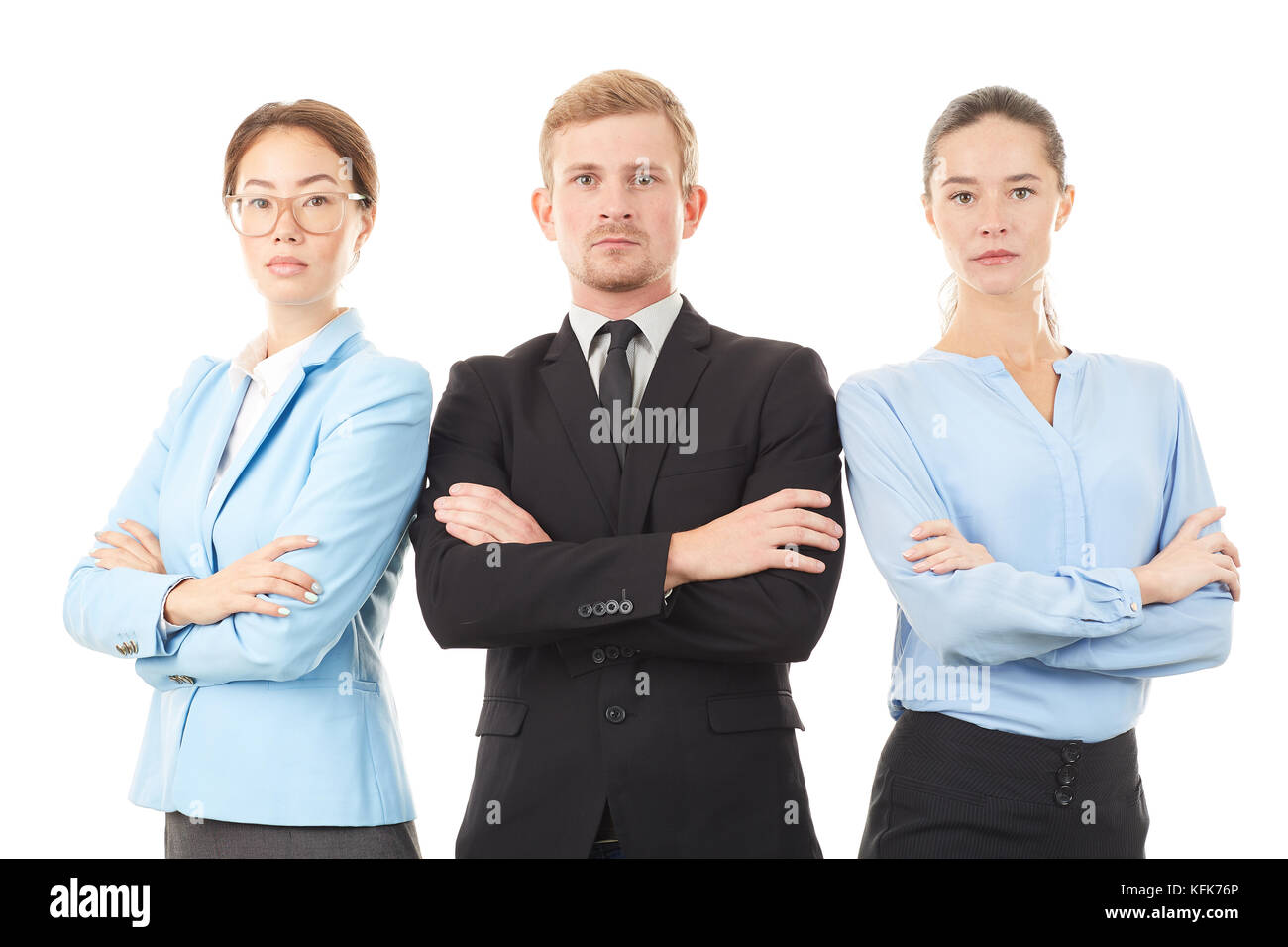 Business team of three Stock Photo - Alamy