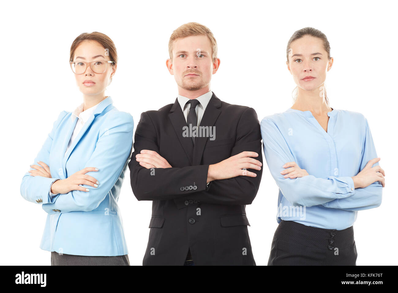 Business team of three Stock Photo - Alamy