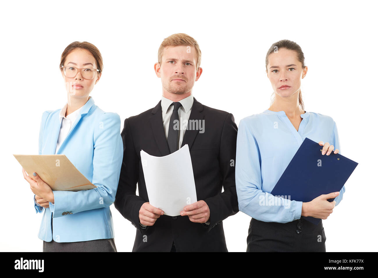 Business team of three Stock Photo - Alamy