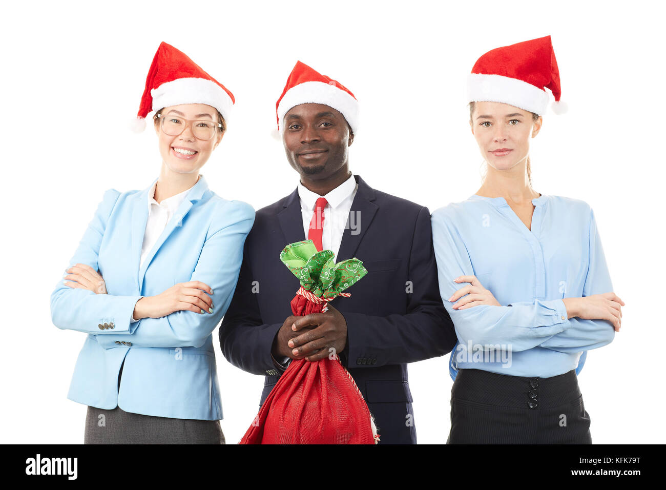 Office workers at Xmas party Stock Photo - Alamy