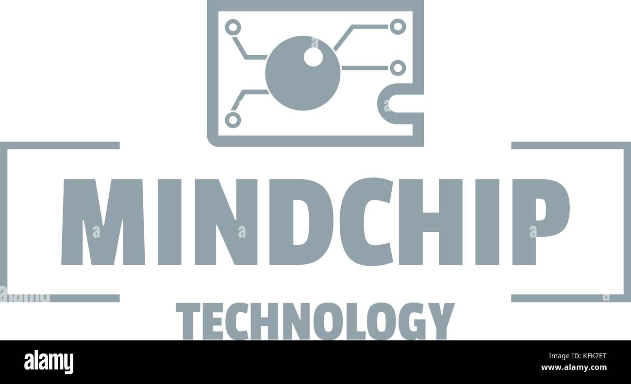 Mindchip technology logo, simple gray style Stock Vector Image & Art ...