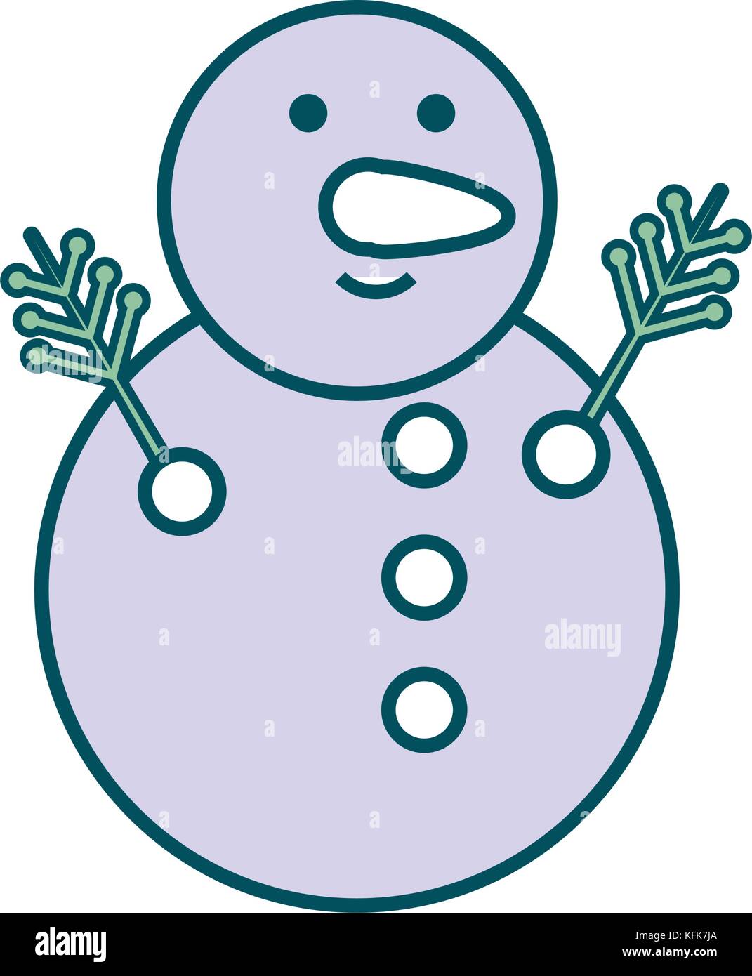 snowman vector illustration Stock Vector Image & Art - Alamy