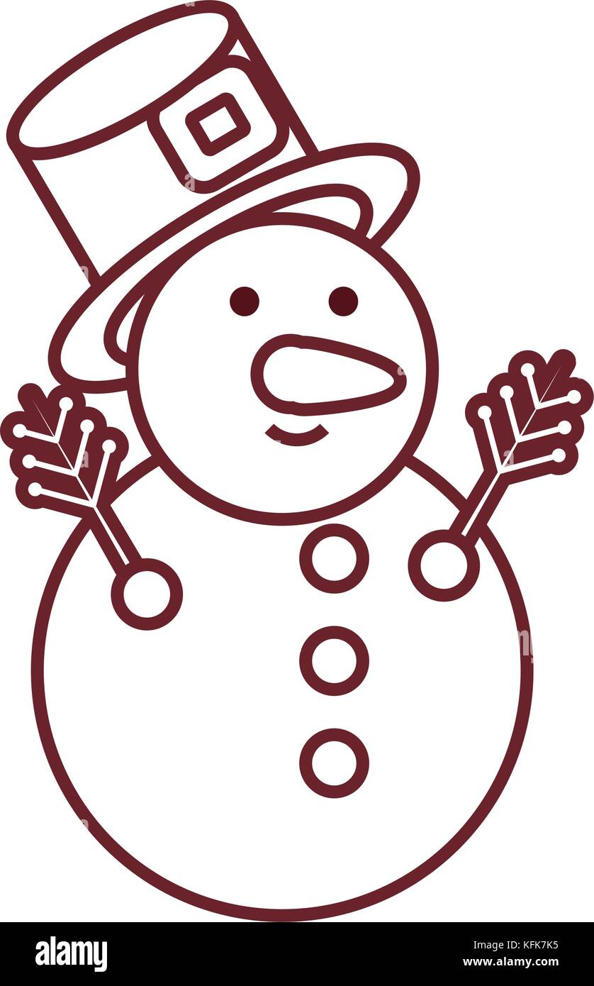 snowman vector illustration Stock Vector Image & Art - Alamy