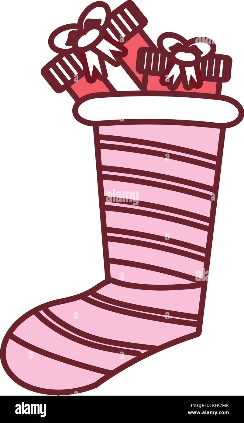 christmas boot vector illustration Stock Vector Image & Art - Alamy