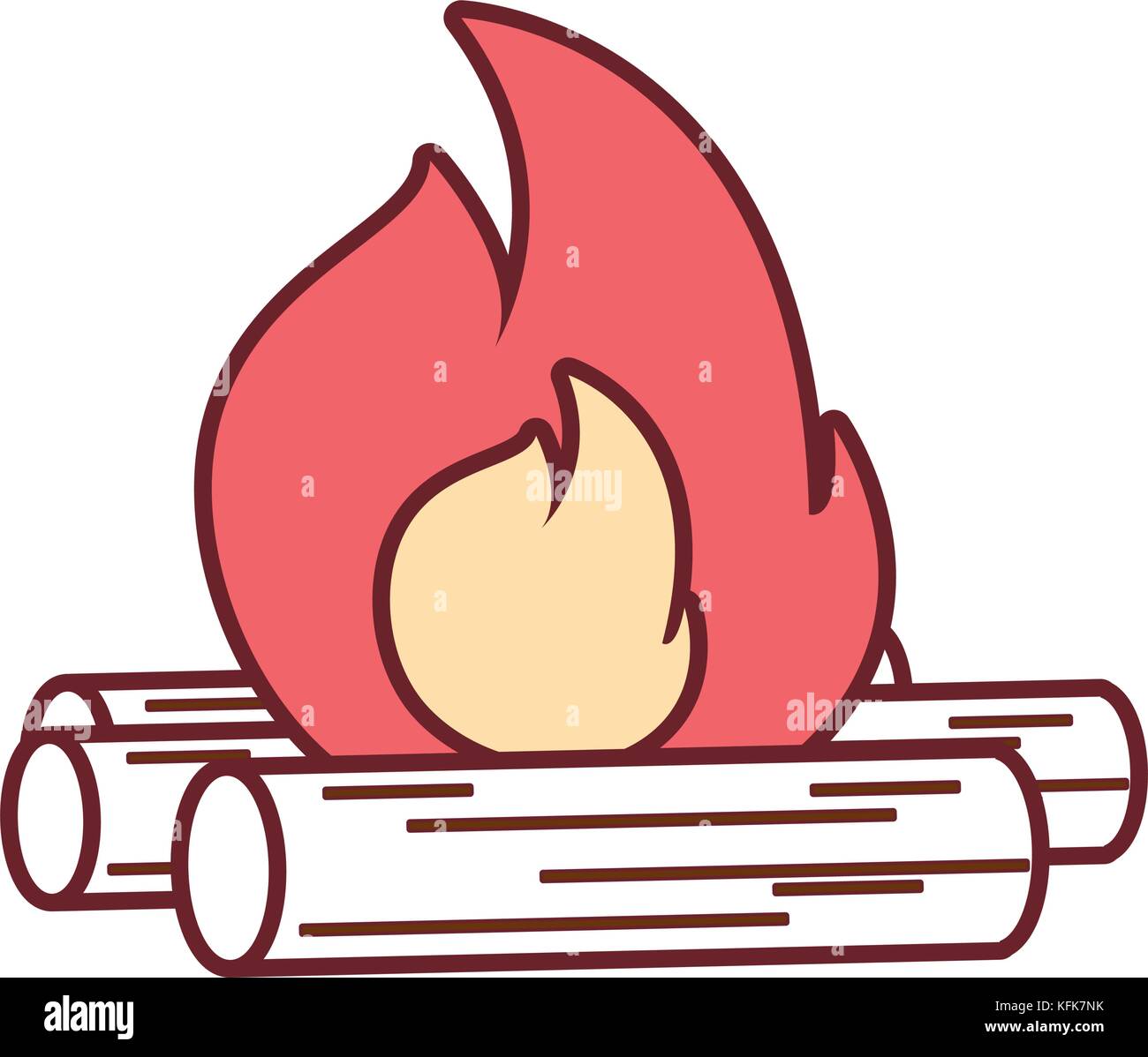 wood fire vector illustration Stock Vector Image & Art - Alamy