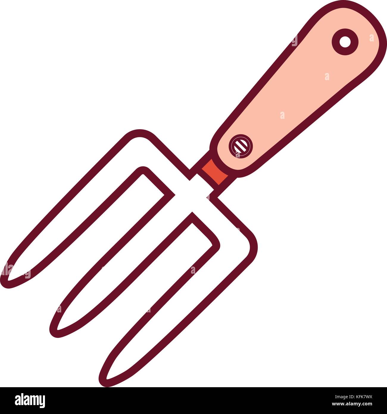 hand fork vector illustration Stock Vector Image & Art - Alamy