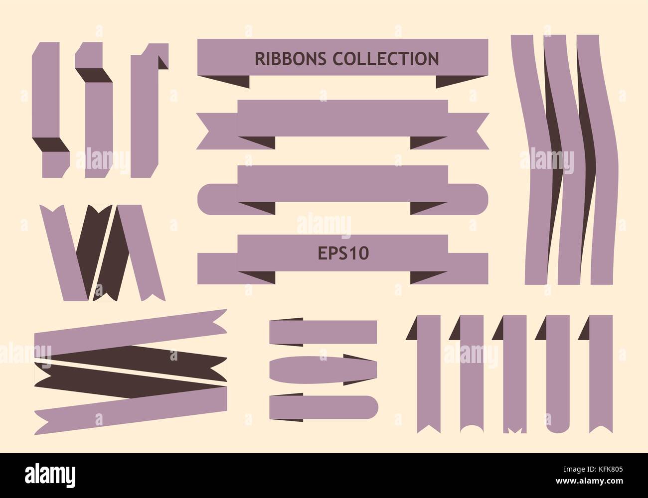 Collection of vector ribbon signs Stock Vector Image & Art - Alamy