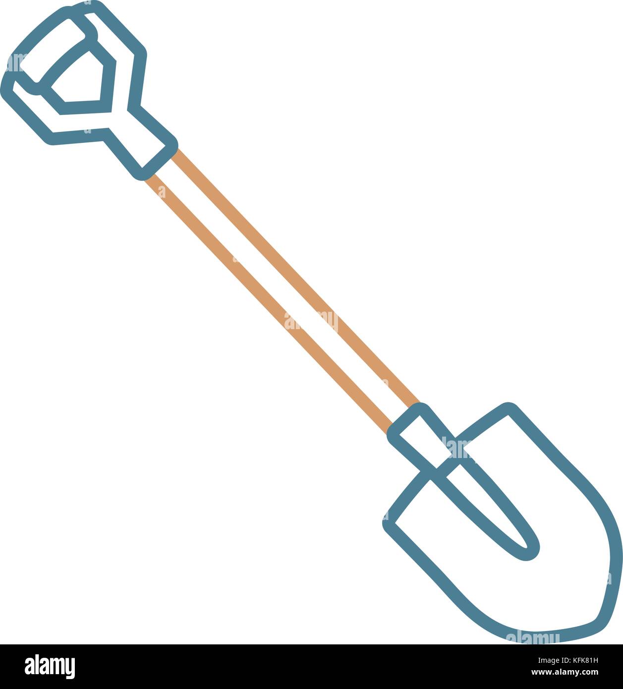 shovel vector illustration Stock Vector Image & Art - Alamy
