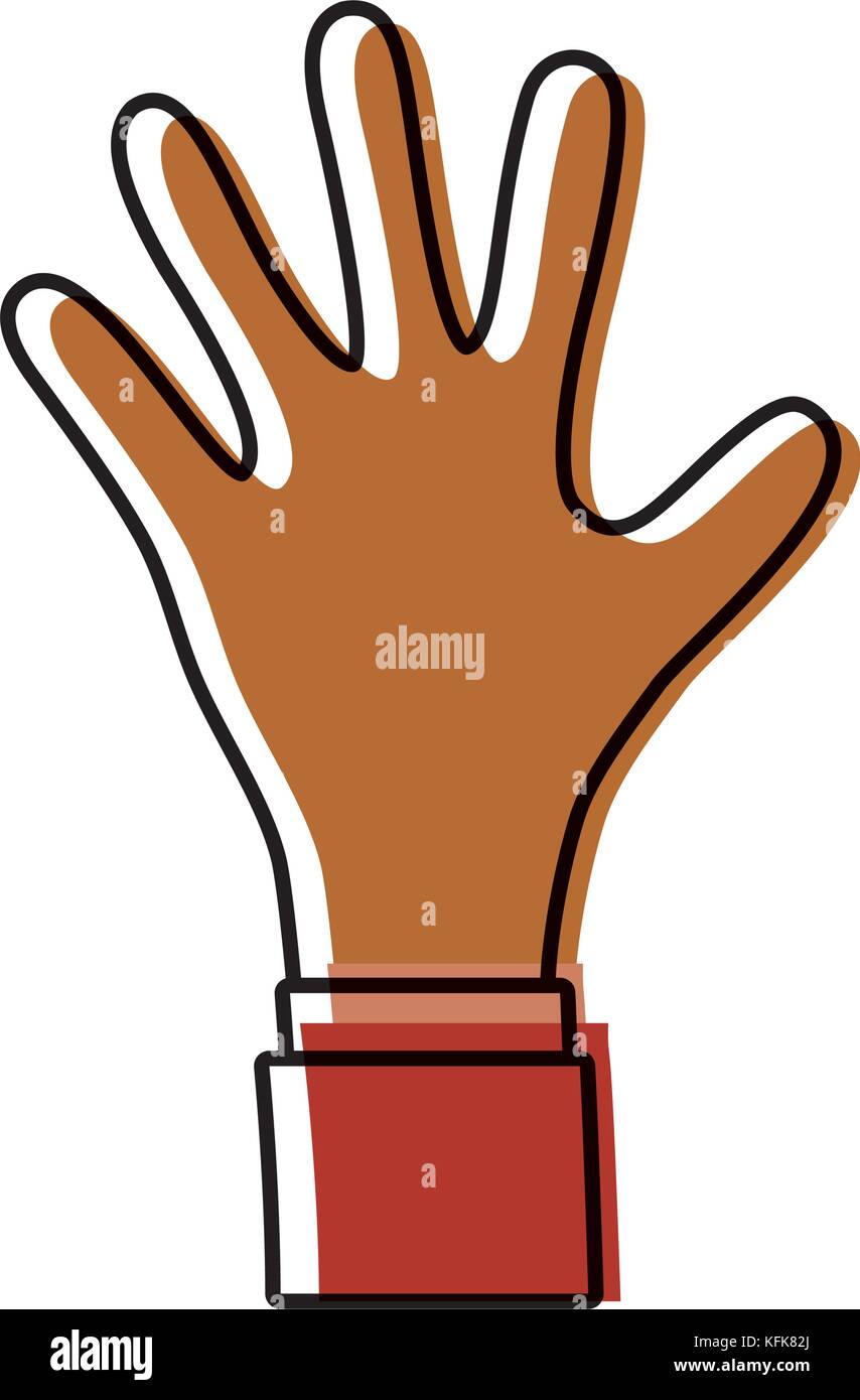 hand vector illustration Stock Vector Image & Art - Alamy