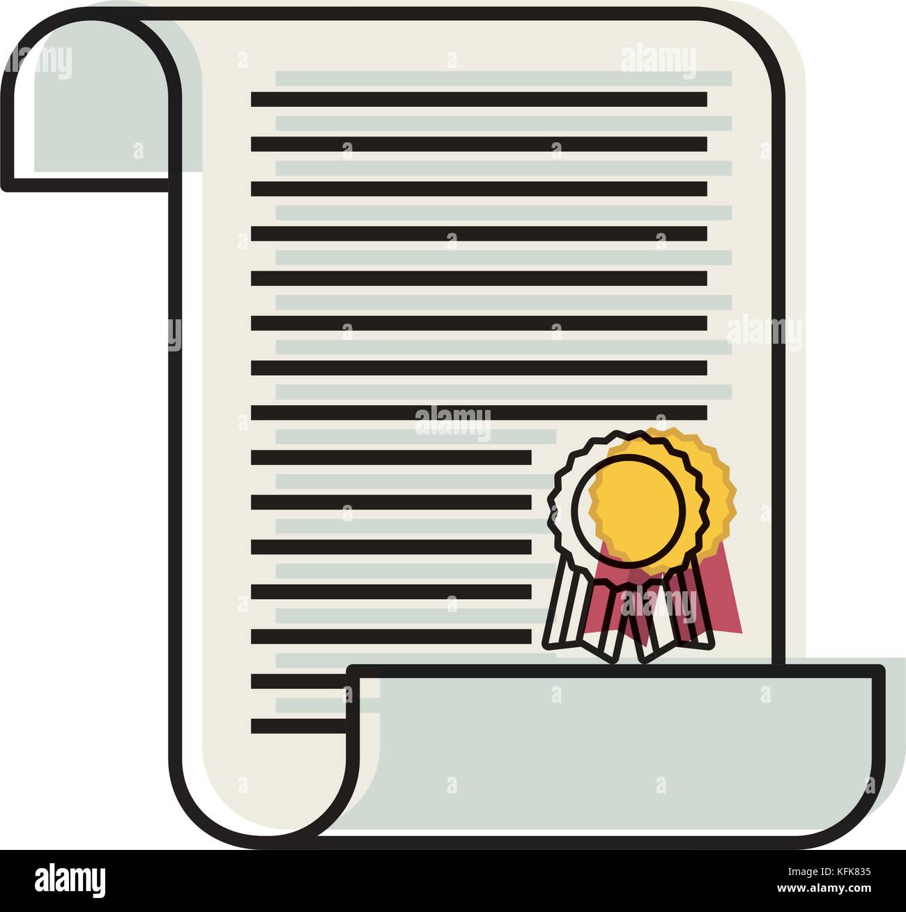 certificate of graduation vector illustration Stock Vector Image & Art ...