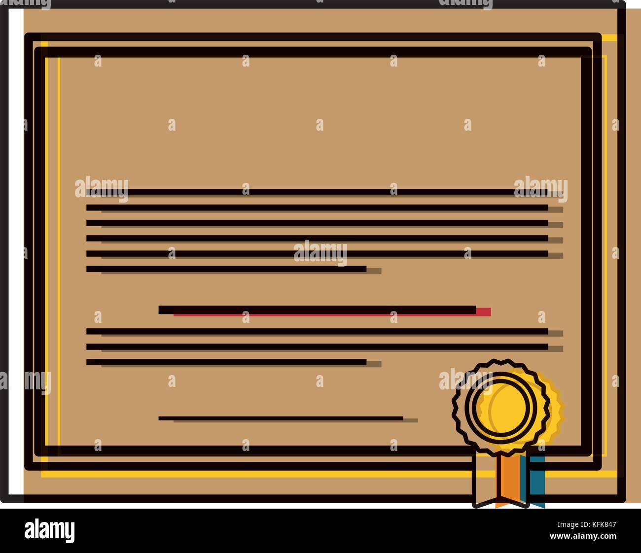 certificate of graduation vector illustration Stock Vector Image & Art ...