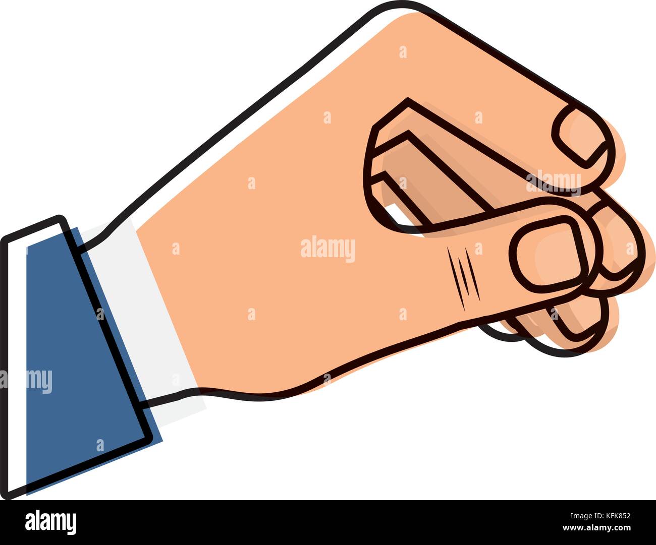 hand vector illustration Stock Vector Image & Art - Alamy