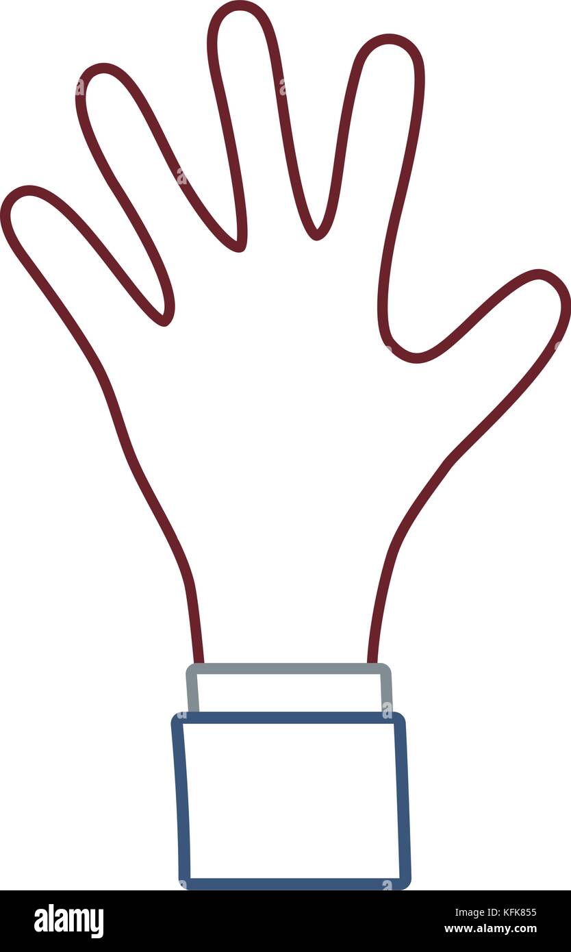 hand vector illustration Stock Vector Image & Art - Alamy