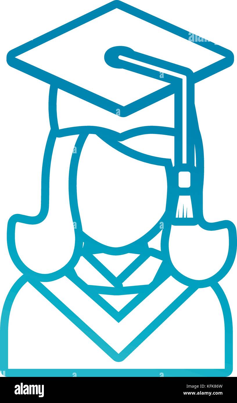 woman graduating vector illustration Stock Vector Image & Art - Alamy