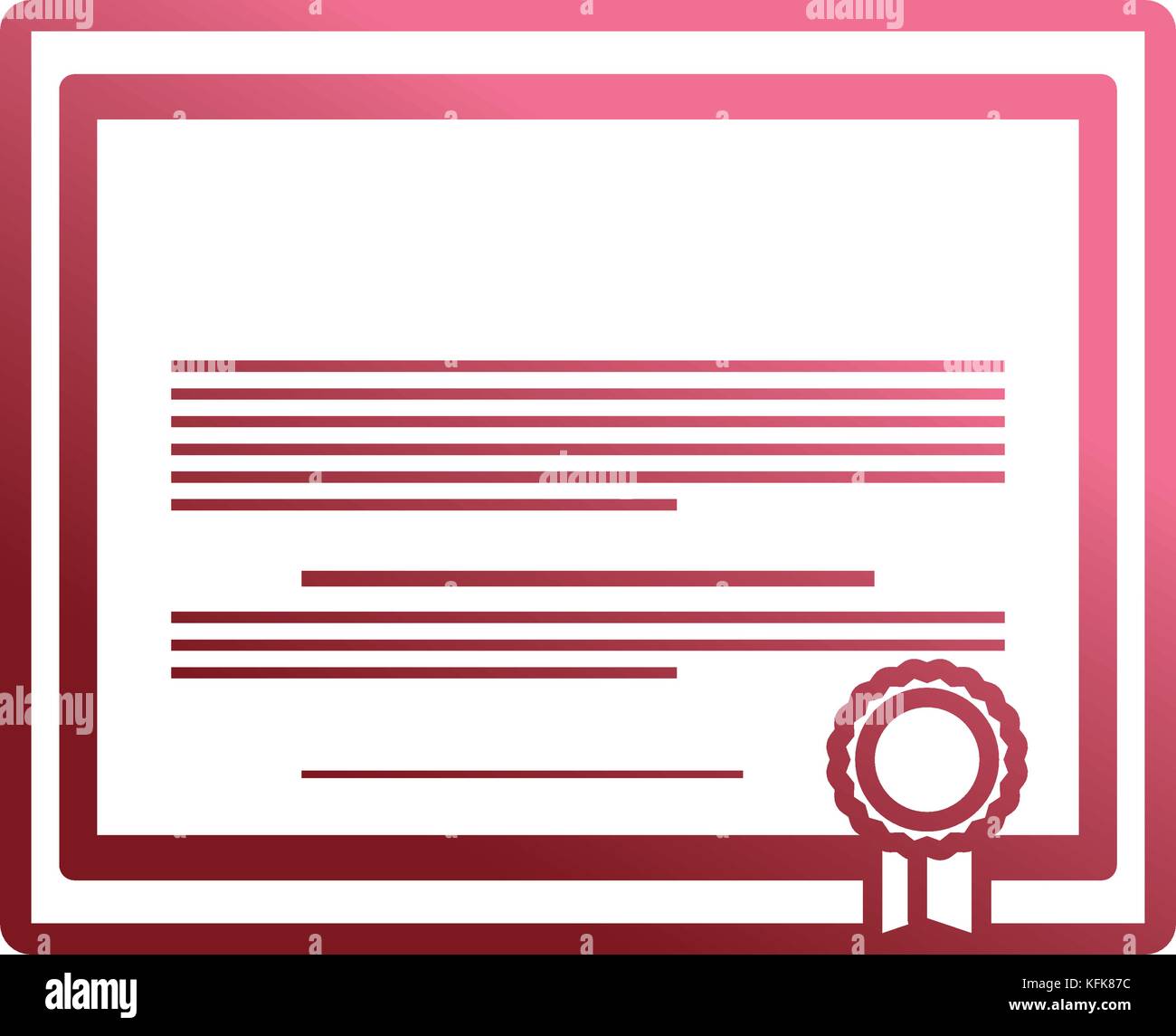 certificate of graduation vector illustration Stock Vector Image & Art ...