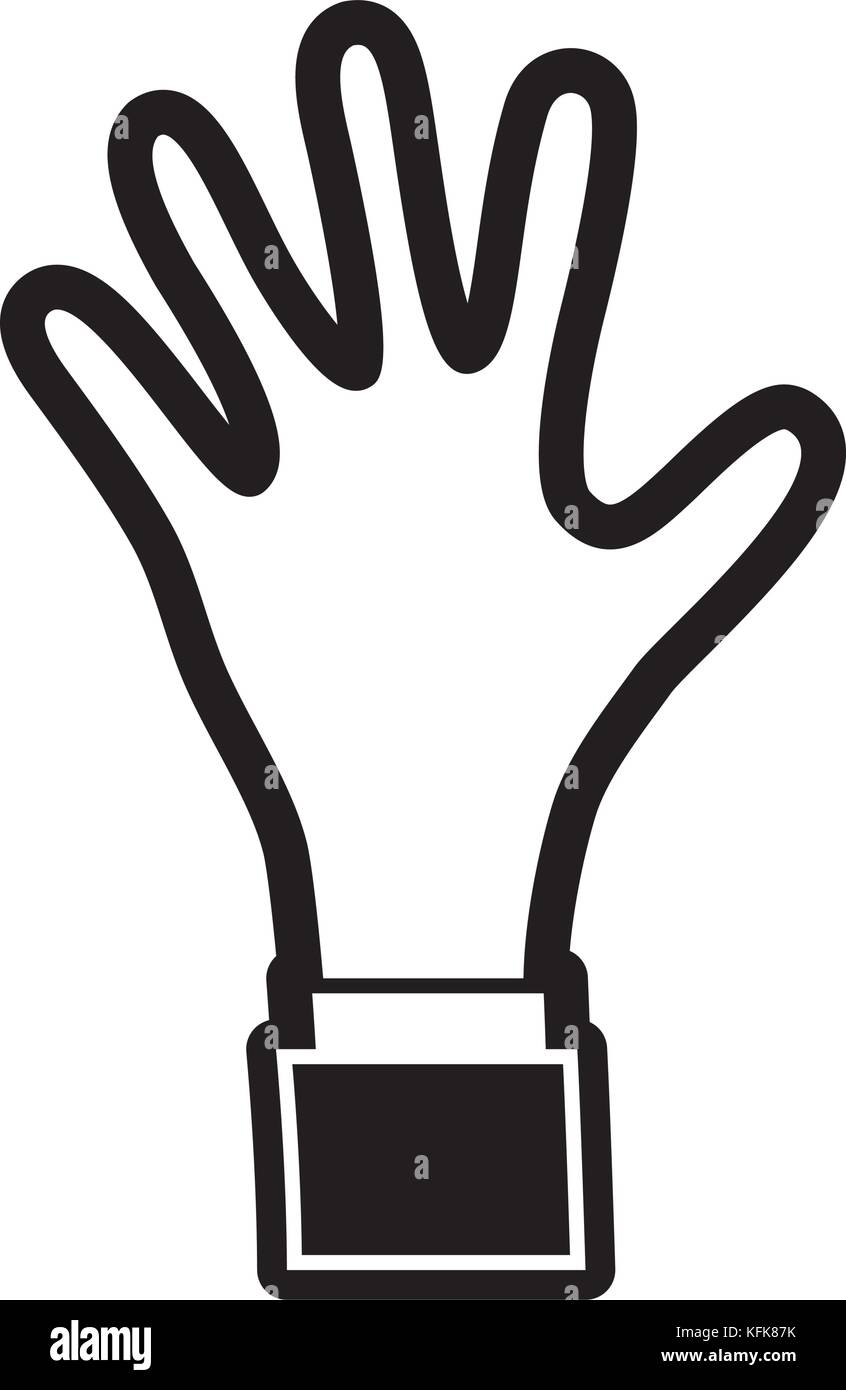 hand vector illustration Stock Vector Image & Art - Alamy