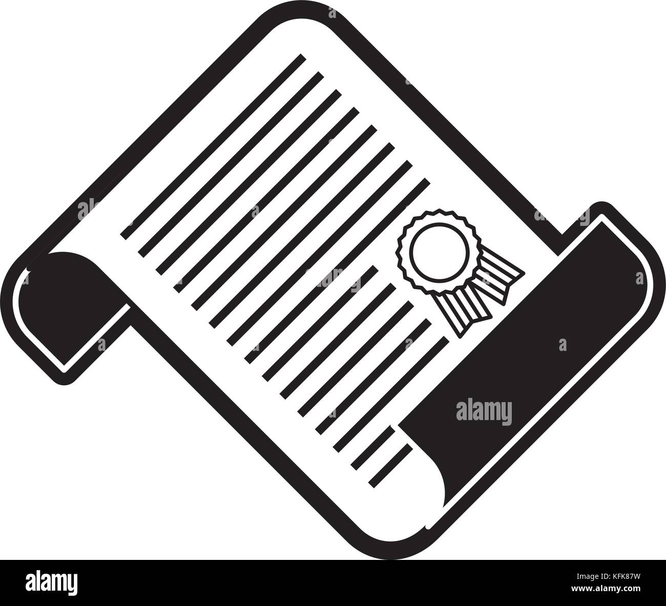 certificate of graduation vector illustration Stock Vector Image & Art ...