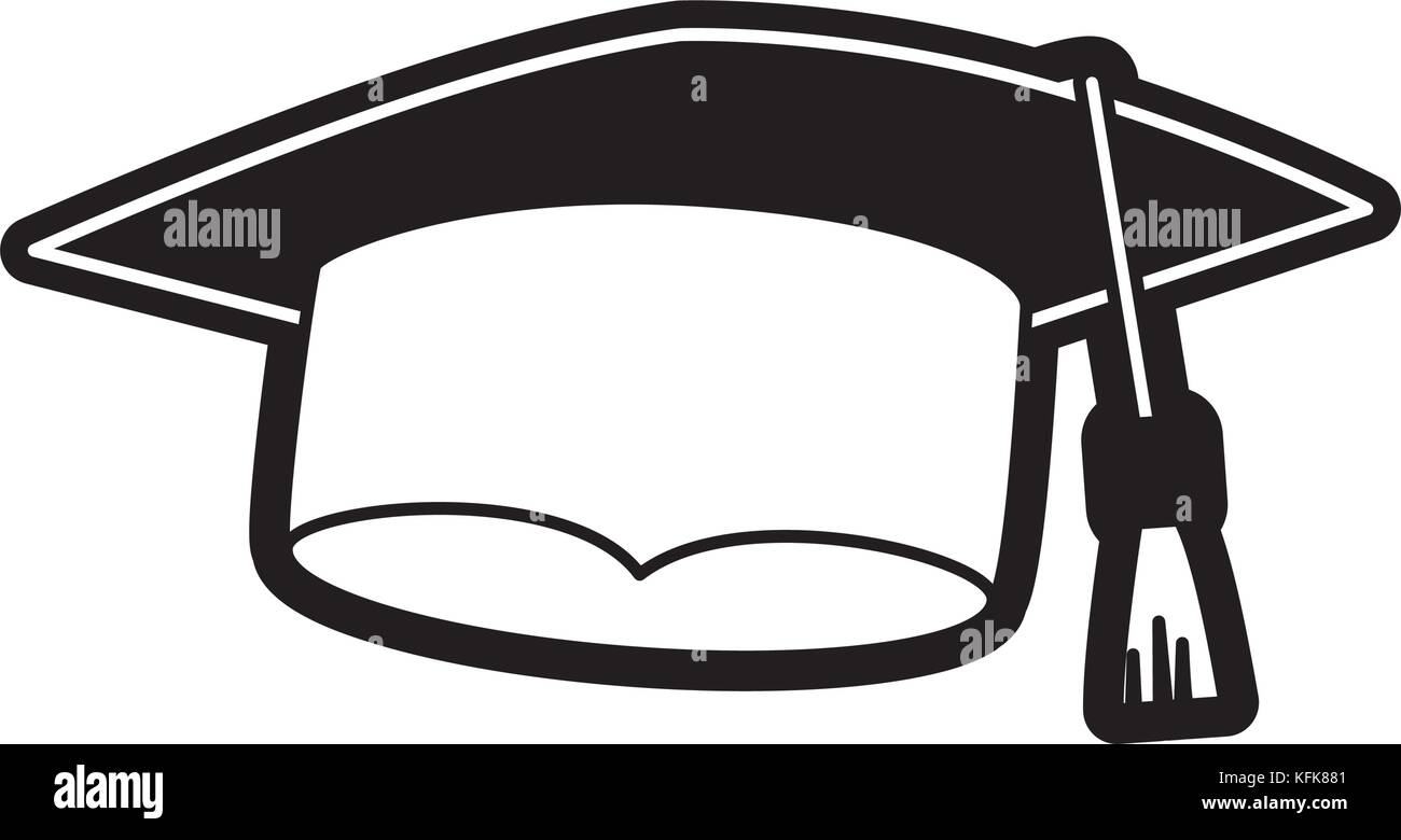 graduation cap vector illustration Stock Vector Image & Art - Alamy