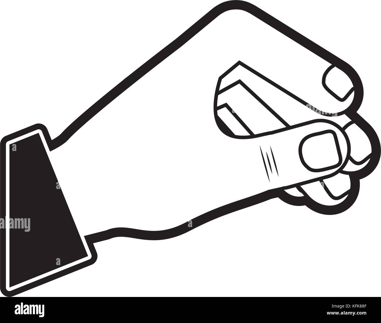 hand vector illustration Stock Vector Image & Art - Alamy