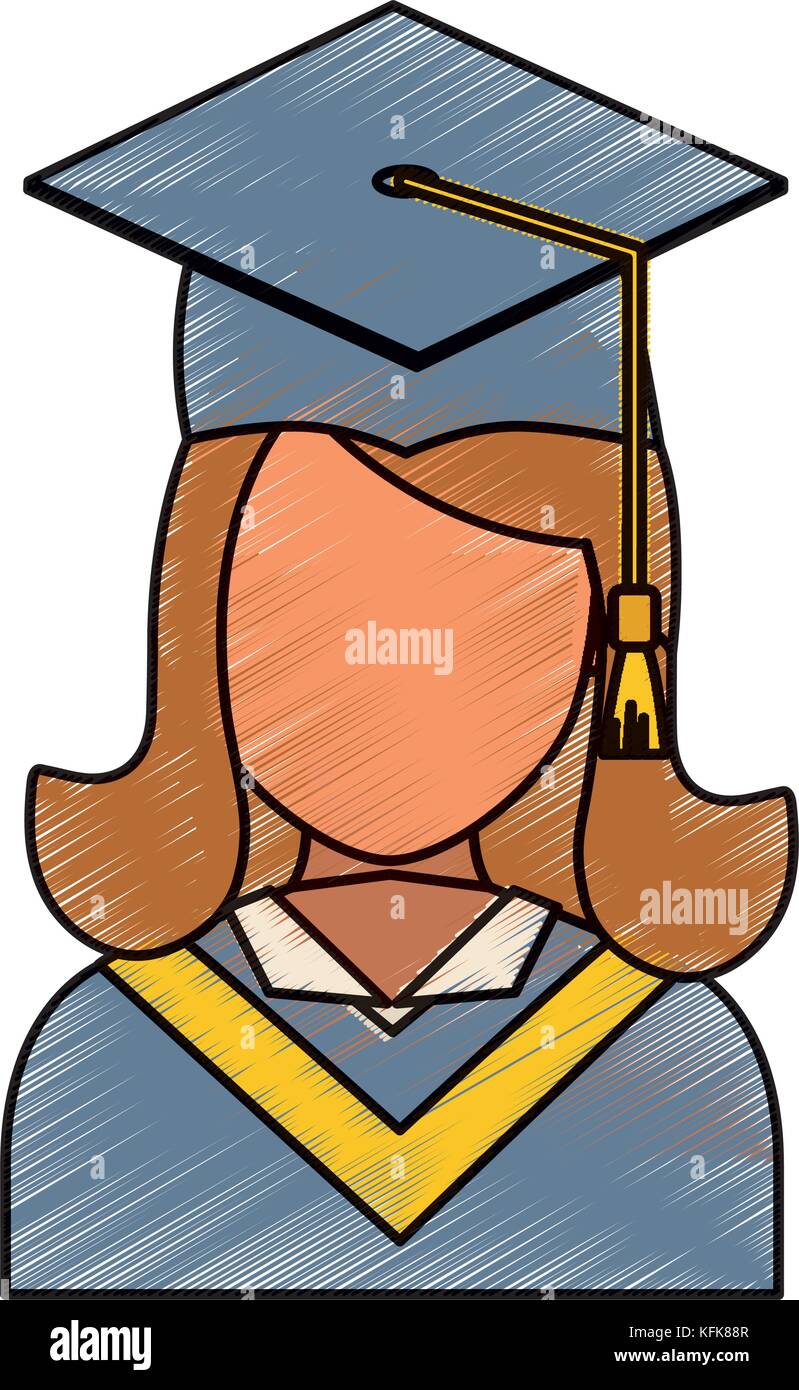 woman graduating vector illustration Stock Vector Image & Art - Alamy